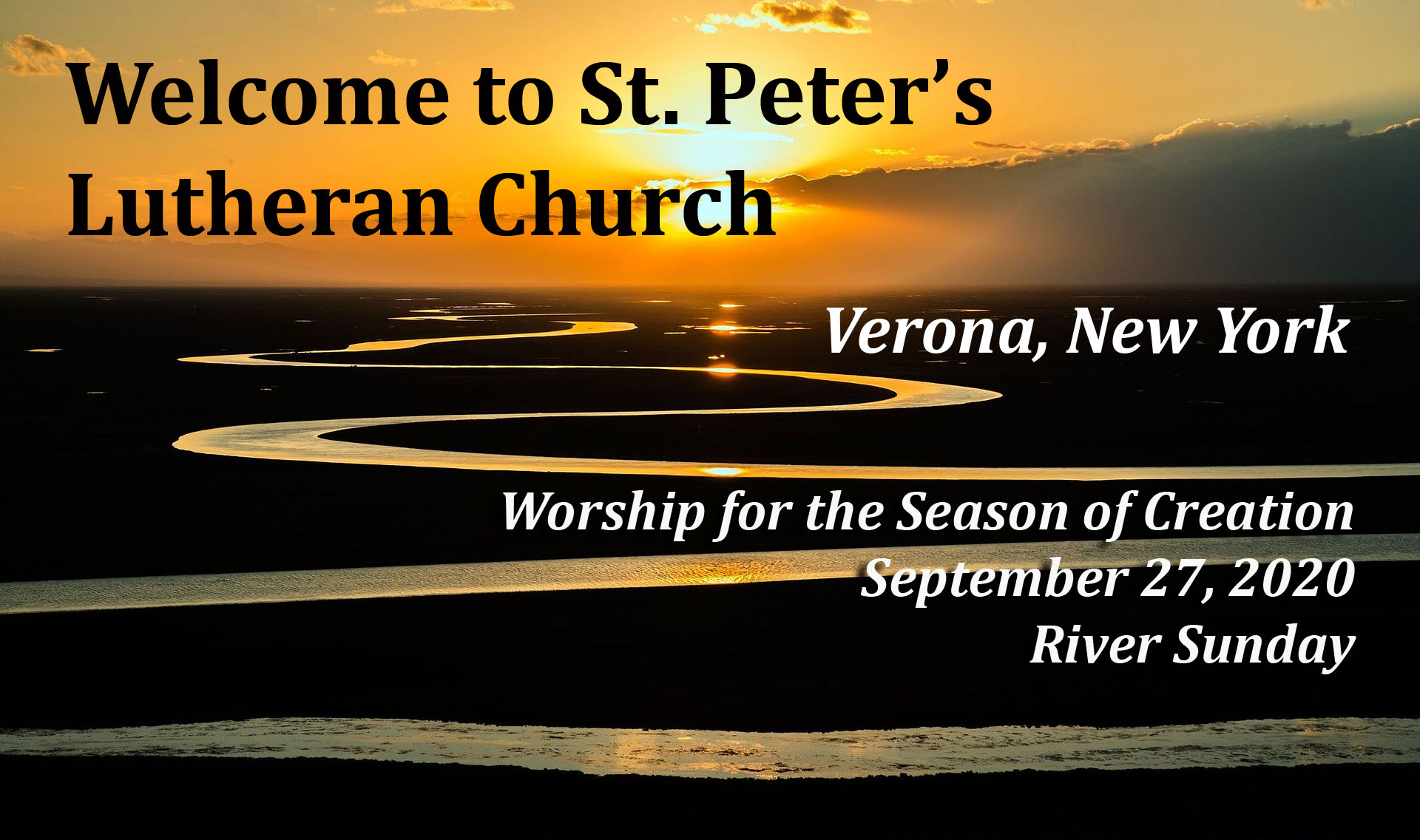 September 27 welcome to church – St. Peter's Lutheran Church in Verona, NY